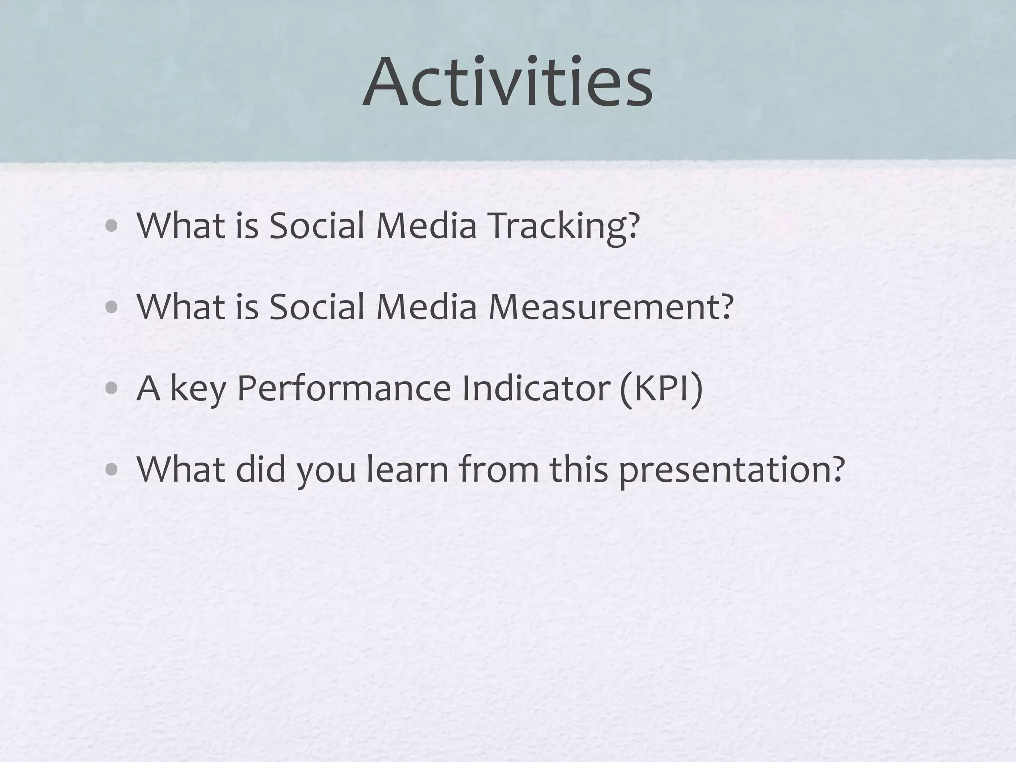 Social media monitoring | PPTX