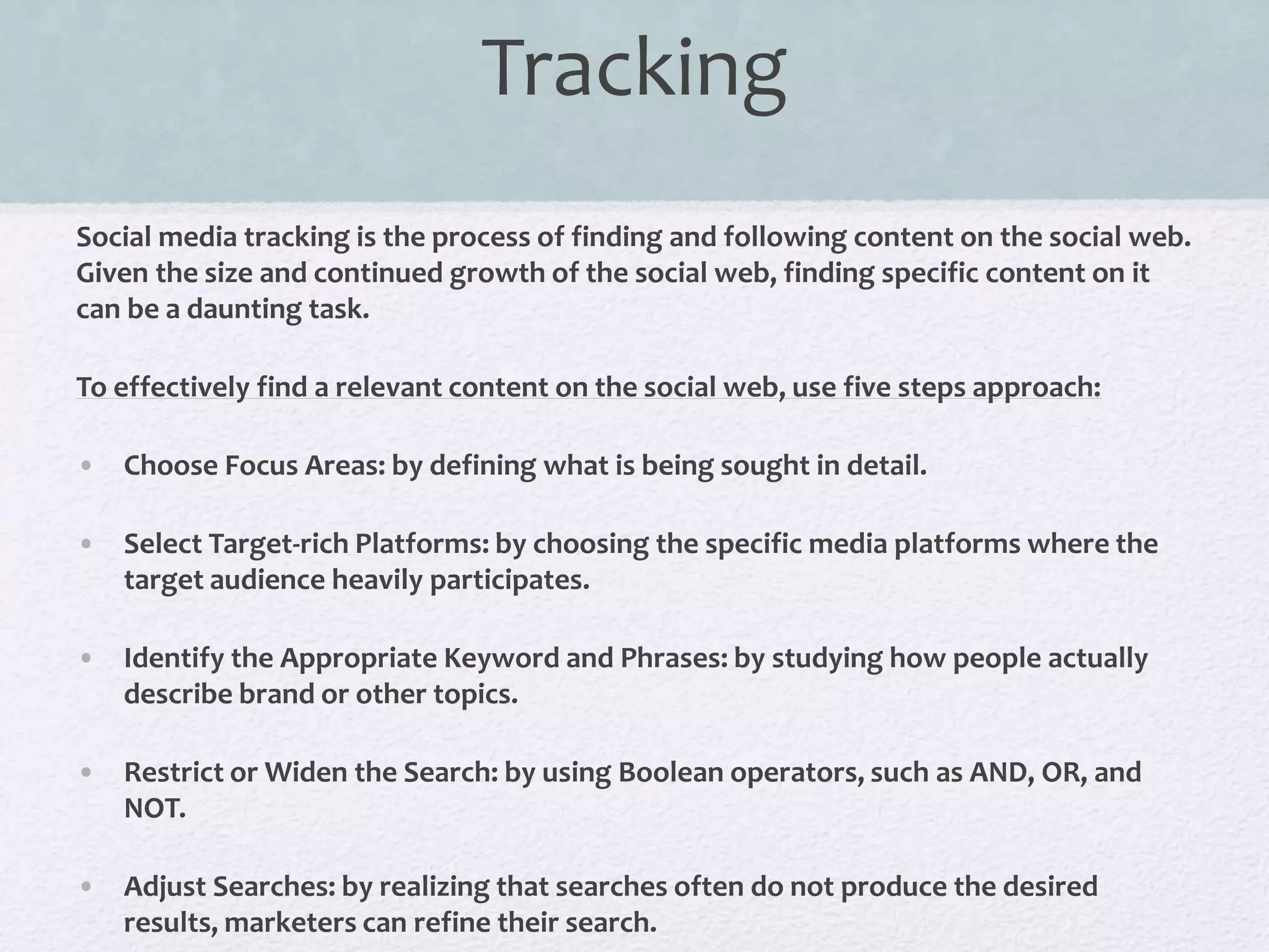 Social media monitoring | PPTX