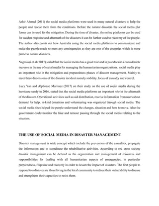 social media in disaster rescue operations post disaster management and ...