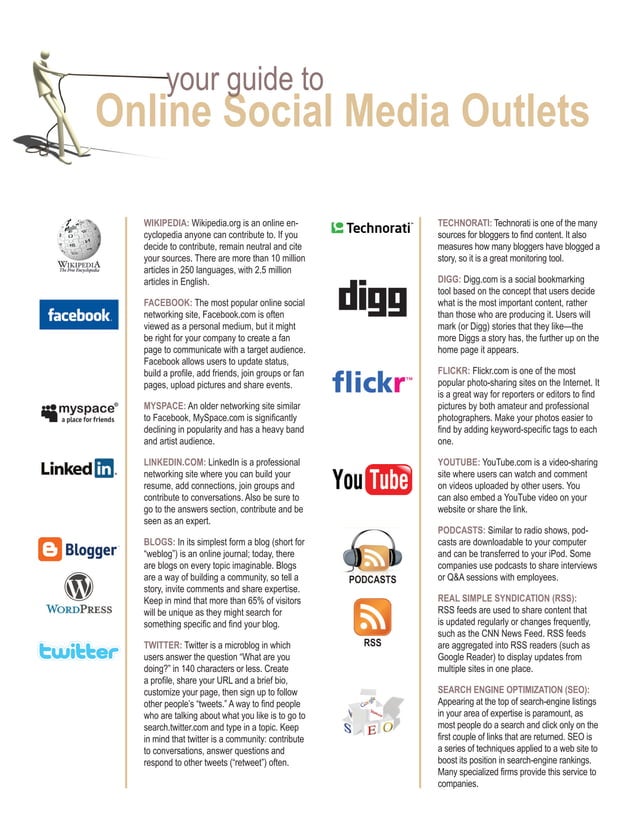 Guide to Social Media Outlets | PDF