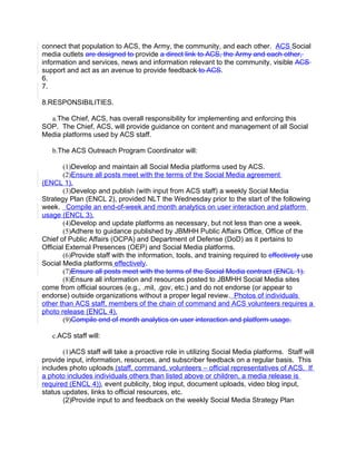 Social media outreach initiative sop v2.0 | DOC | Social Networking ...