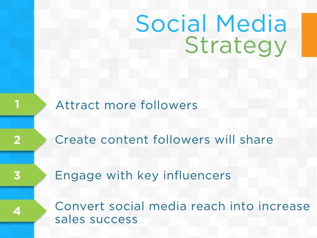 Social media plan example | PPT