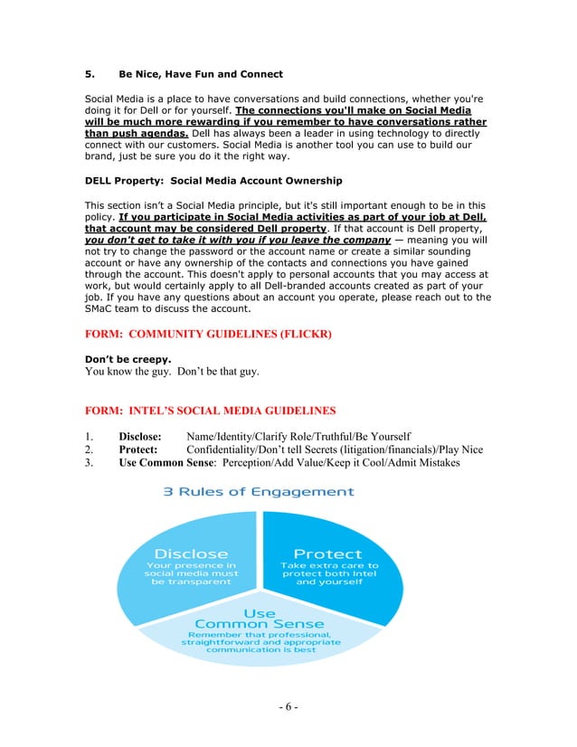Social media policy | PDF | Email | Internet