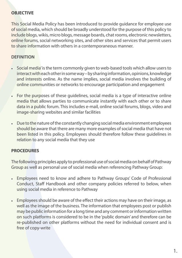 Social Media Policy | PDF