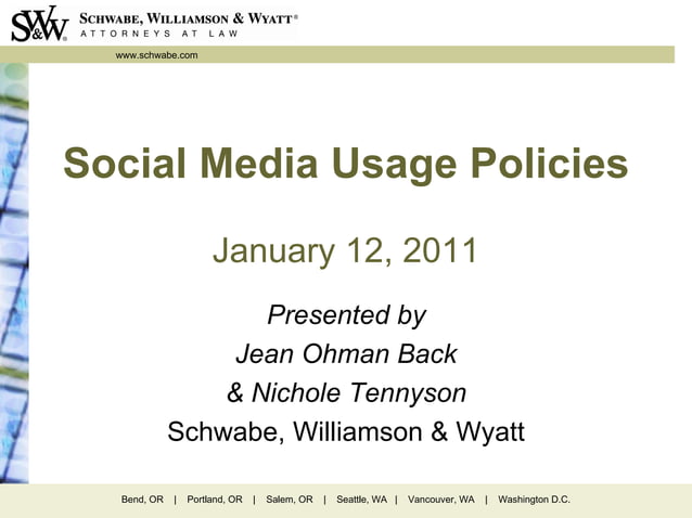 Social Media Employee Policies | PPT