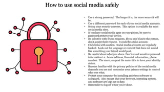 Social media powerpoint presentation | PPTX