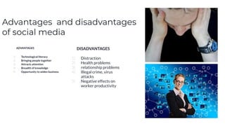 social media advantages and disadvantages pdf | PPT