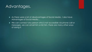 Social Media | PPTX | Social Networking | Internet