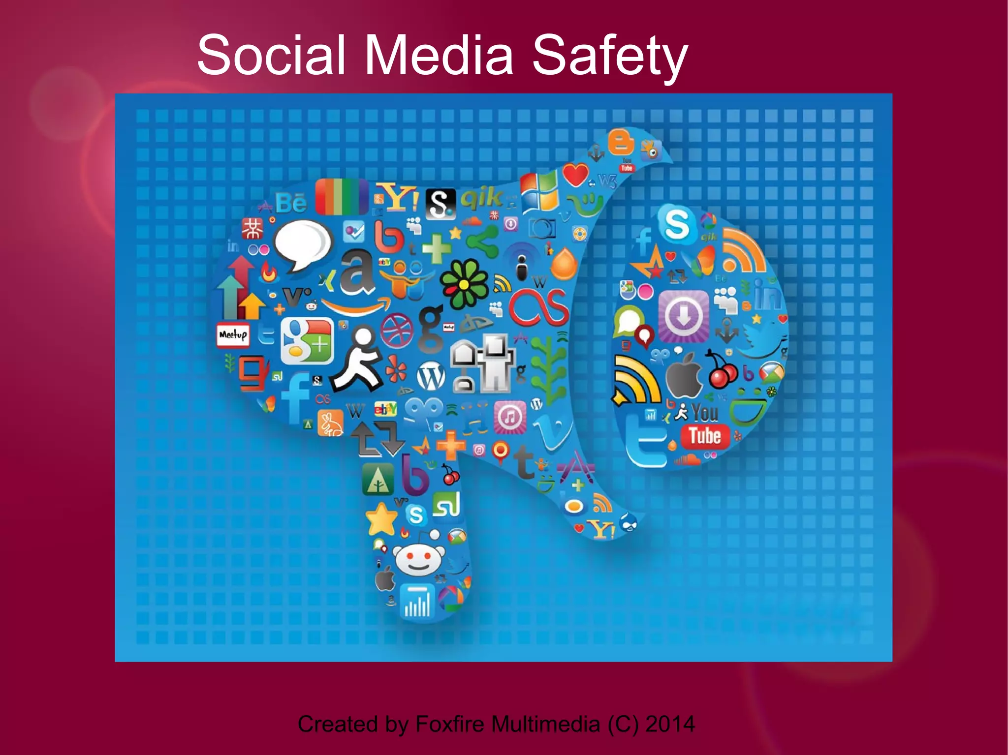 Social Media Safety Presentation | PPT