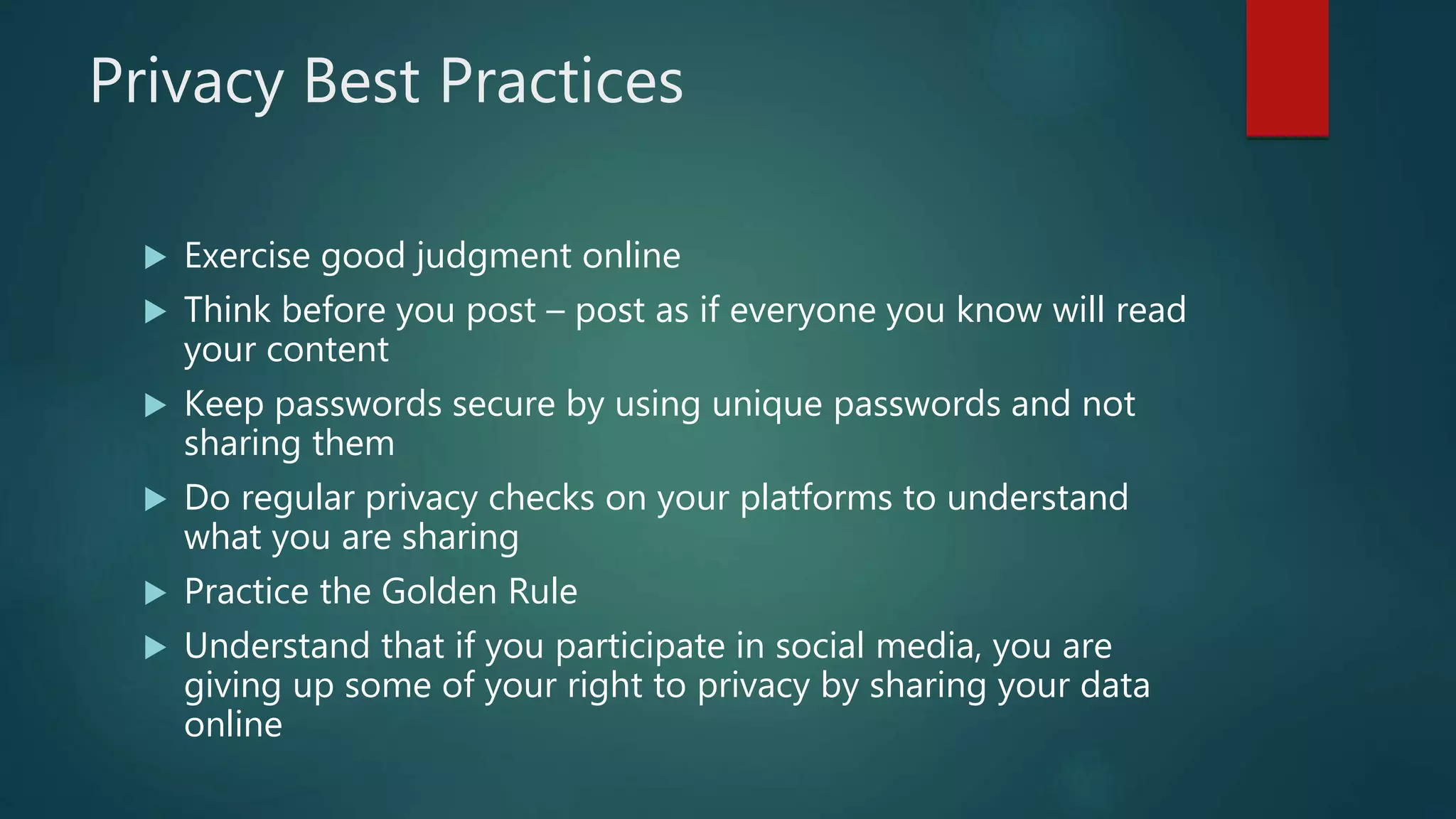 Social Media Privacy | PPTX