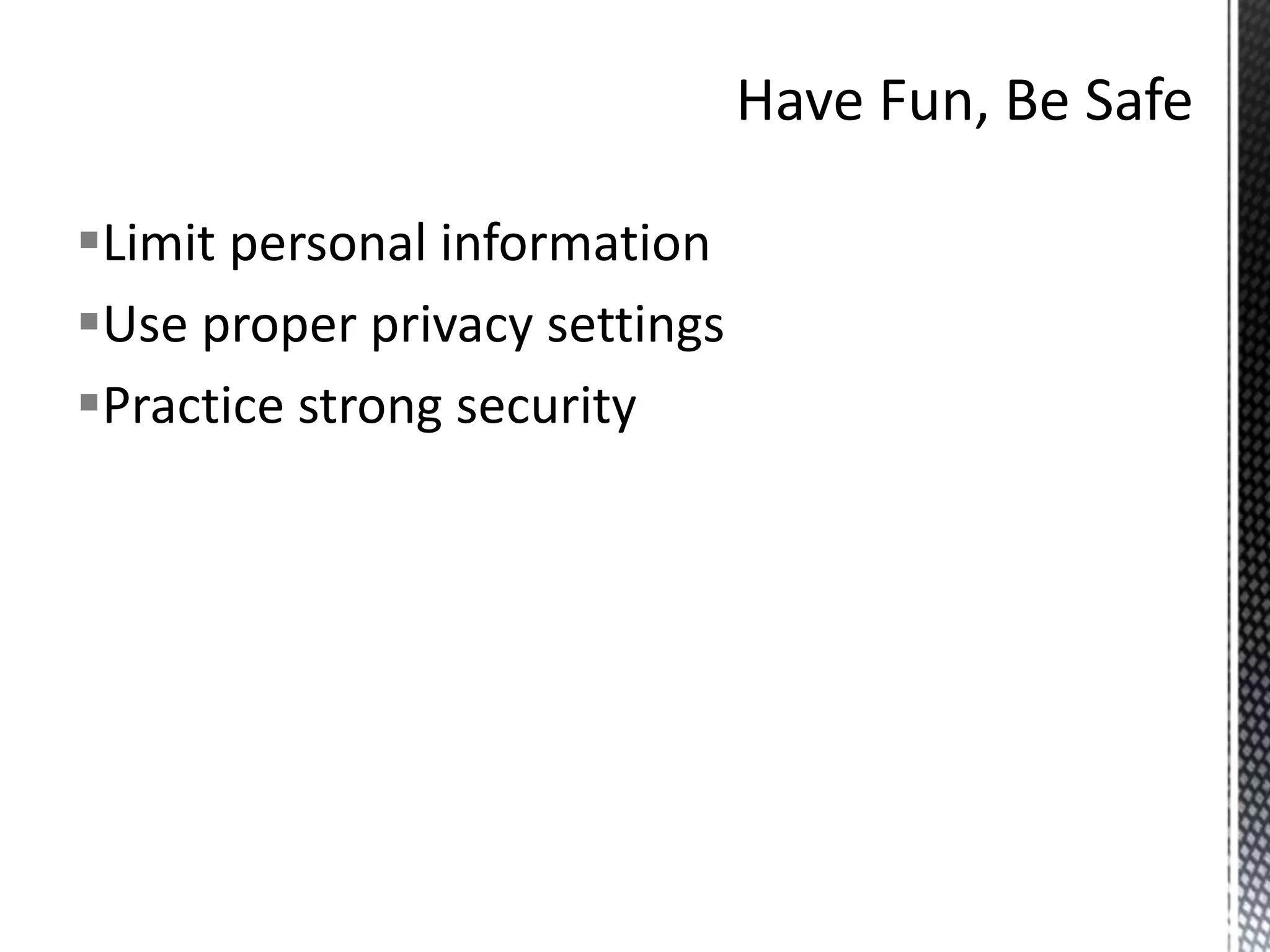 Social media privacy and safety | PPTX