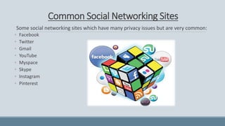 Social media privacy issues | PPTX