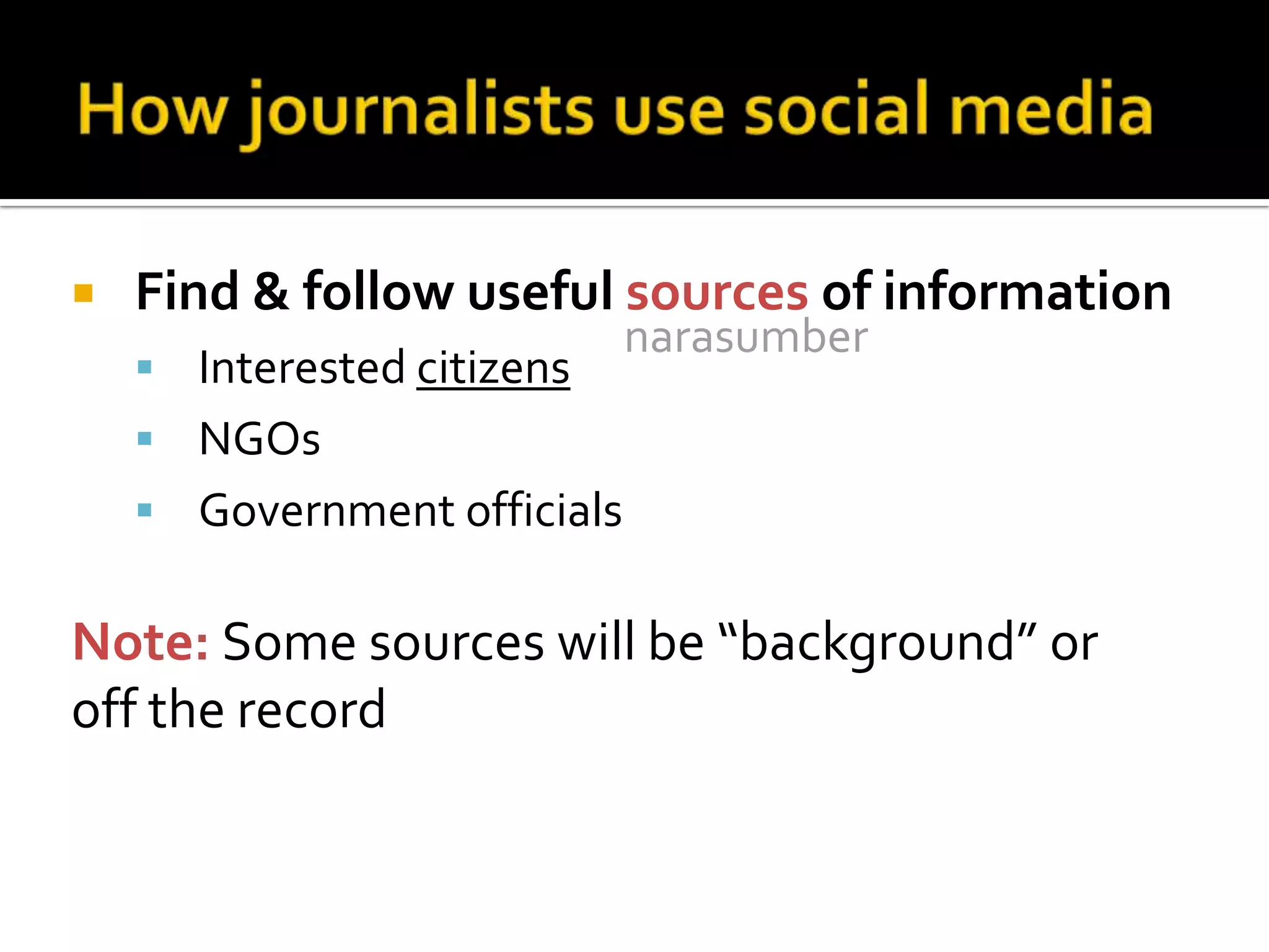 Social media / professional use of Twitter | PPT