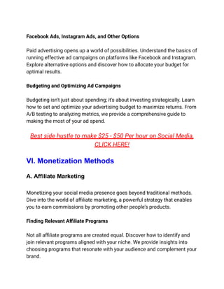 Social Media Profit Blueprint: A Guide To Monetize Your Online Presence | PDF | Social ...