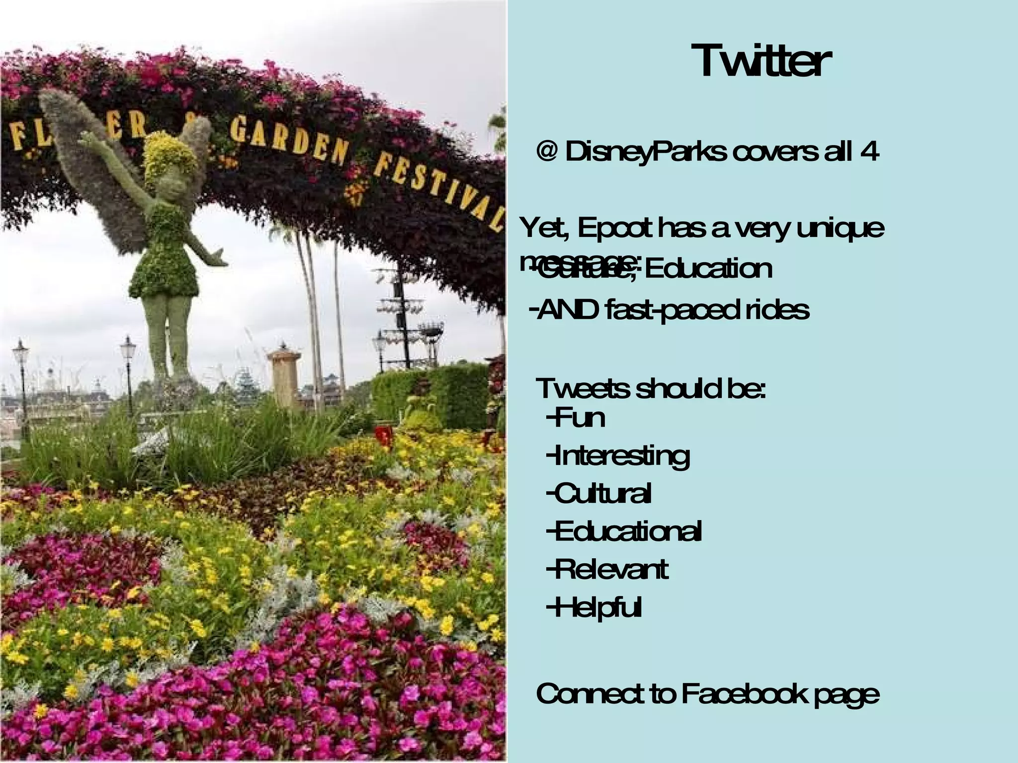 Social media proposal disneys epcot | PPT