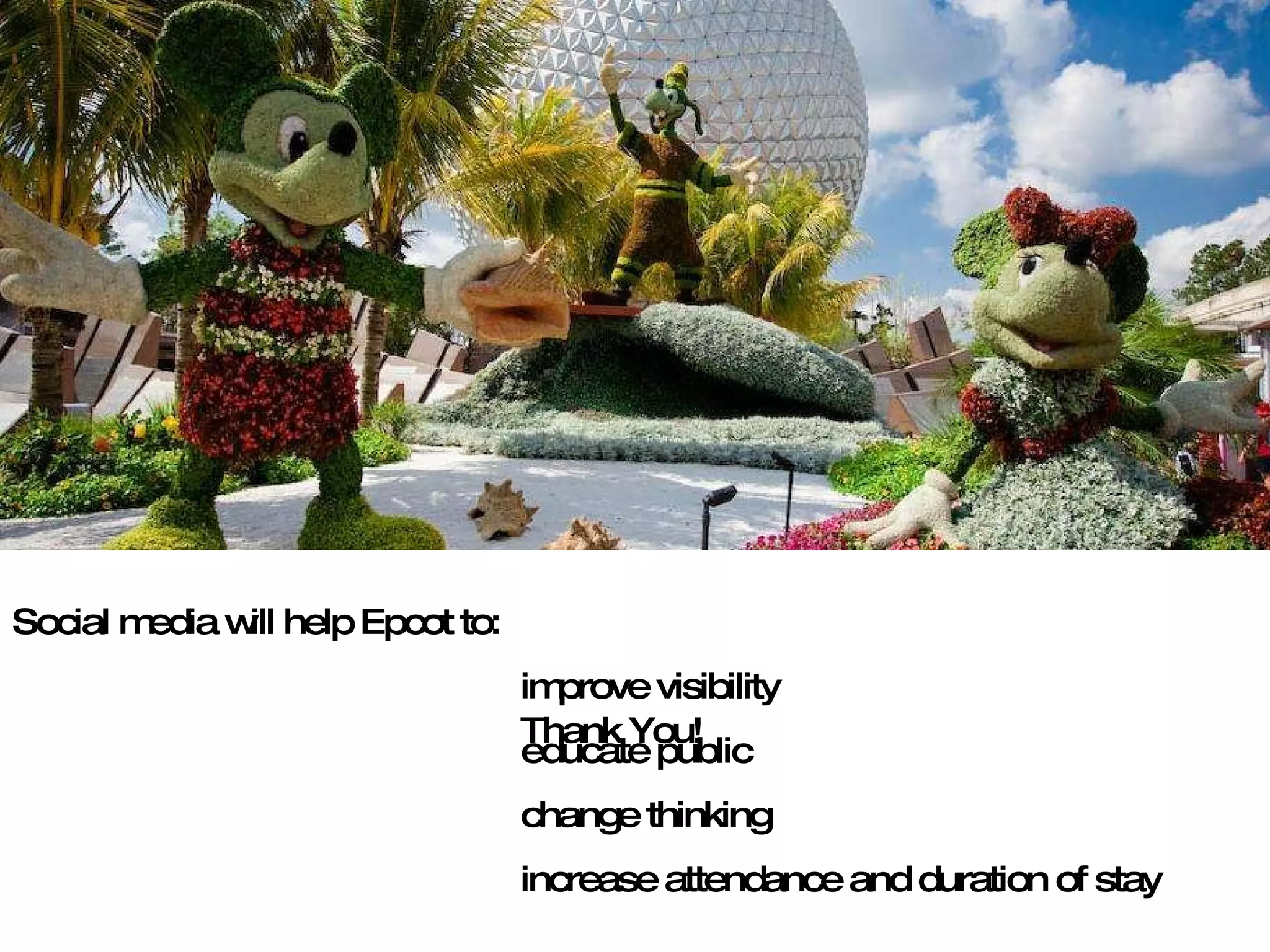 Social media proposal disneys epcot | PPT