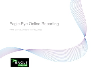 Eagle Eye Online Reporting May 2022 | PPT