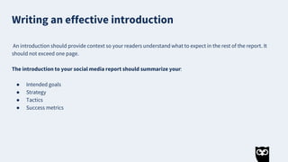 Social Media Report Template [To use the template, click the _File_ tab ...