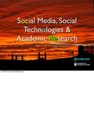 Social media for academic researchers | PDF