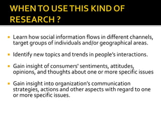 Social media research | PPT