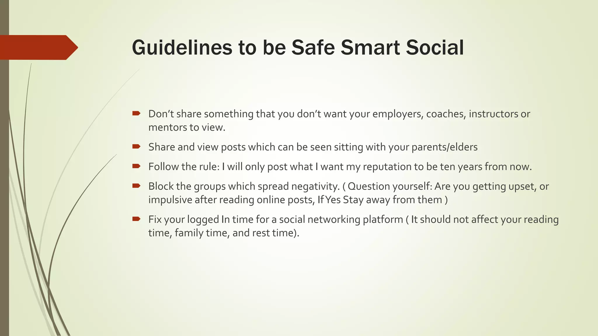 Social media responsibility | PPTX