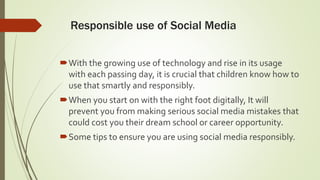 Social media responsibility | PPTX