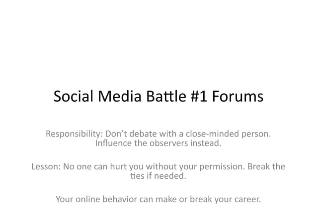 Social Media Responsibility: A Perspective | PDF