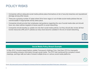 Social media risks guide | PPT