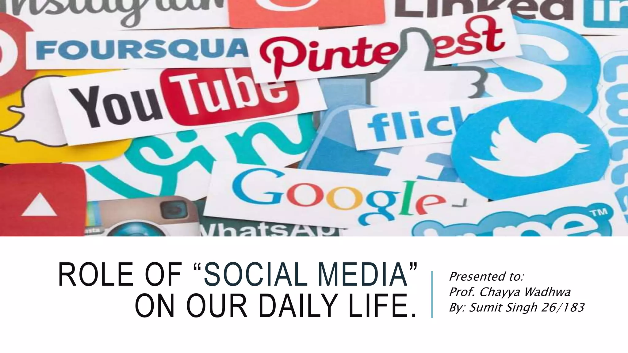 SOCIAL MEDIA AFFECT ON OUR LIFE. | PPTX