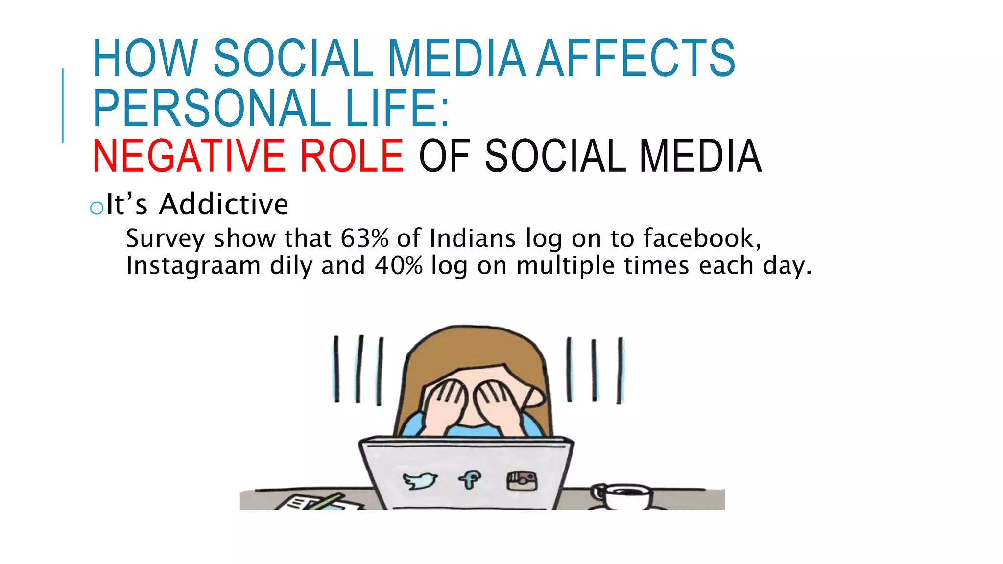 SOCIAL MEDIA AFFECT ON OUR LIFE. | PPTX