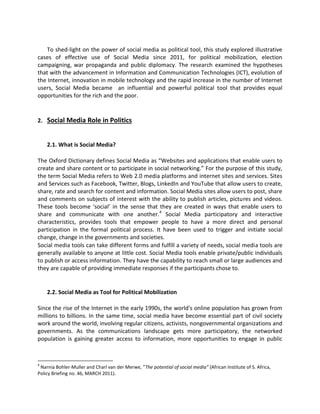 Social Media Role in politics ziad jaser | PDF