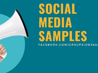 Social Media Samples - SalveoWorld Online Hub | PPT