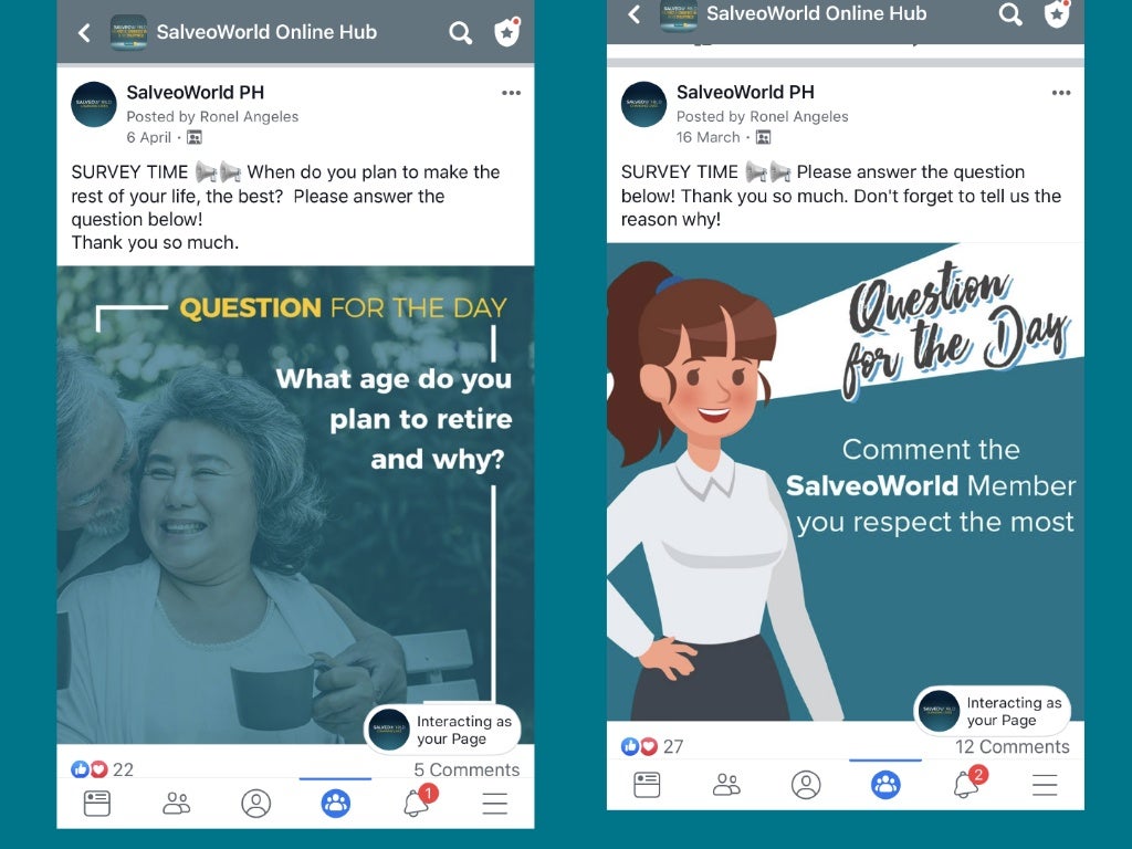 Social Media Samples - SalveoWorld Online Hub | PDF