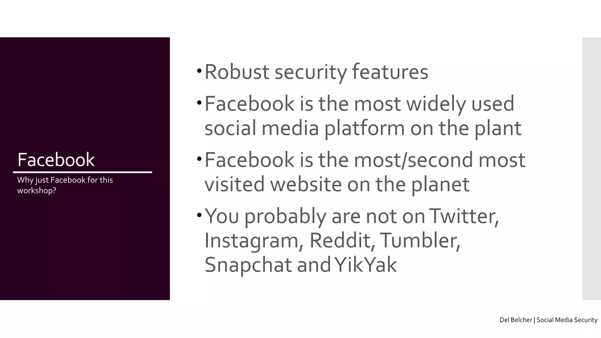 Social Media Security | PPTX