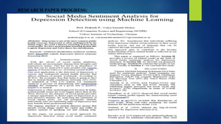 Social Media Sentiment Analysis fro Depression detection Using Machine Learning 1..pptx