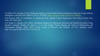 Social Media Sentiment Analysis fro Depression detection Using Machine Learning 1..pptx