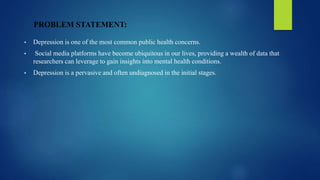 Social Media Sentiment Analysis fro Depression detection Using Machine ...