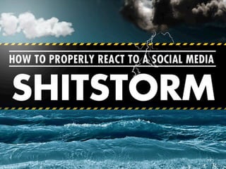 Social Media shitstorm scale | PPT