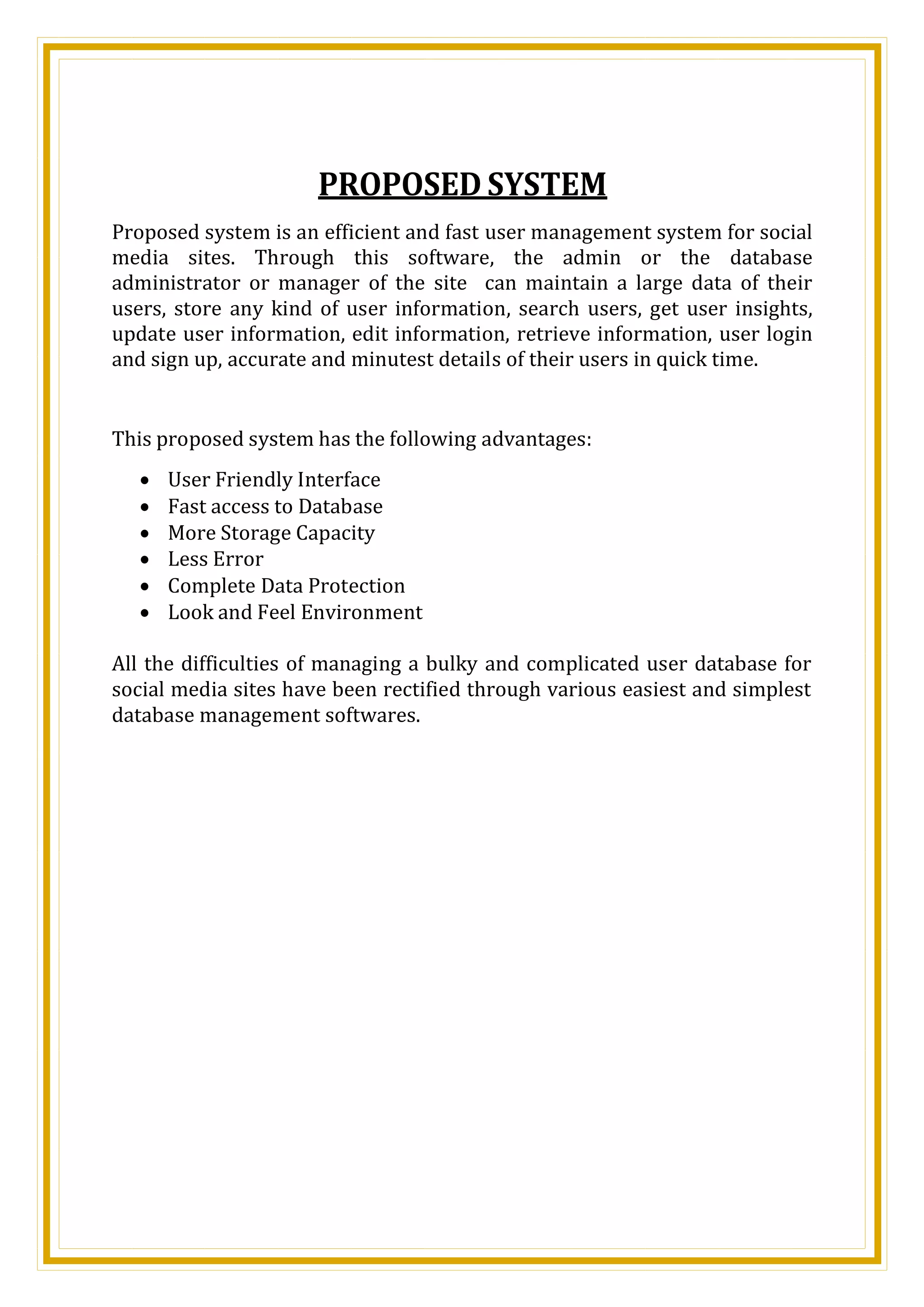 Social Media Site User Management System Class 12th Informatics ...