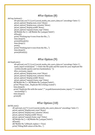 Social Media Site User Management System Class 12th Informatics ...
