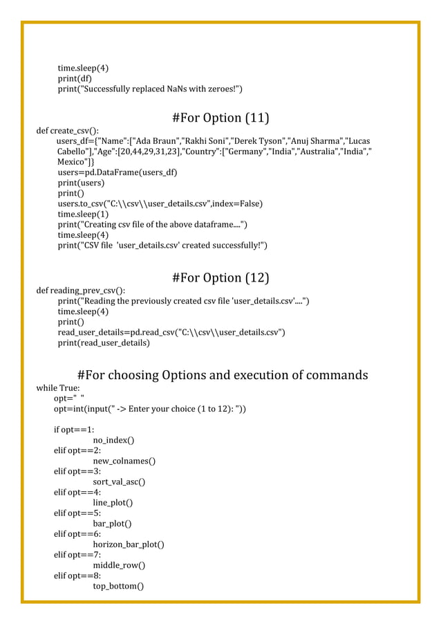 Social Media Site User Management System Class 12th Informatics Practices Python Project Report ...