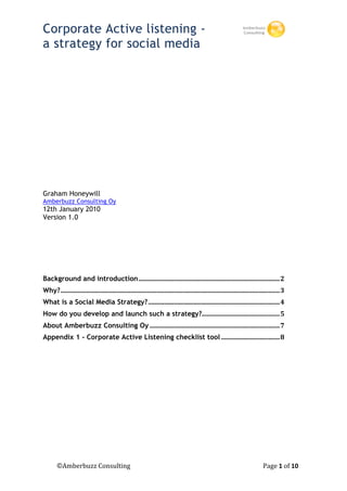 Social Media Strategies | PDF