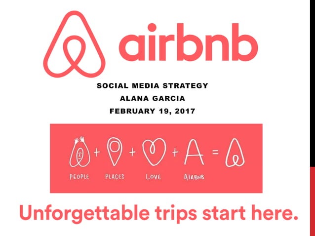 Social Media Strategy - Airbnb | PPTX