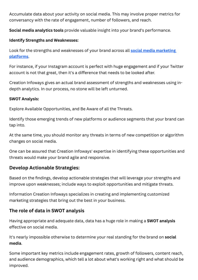 Social Media SWOT Analysis What it is and how it Works.pdf | Social ...