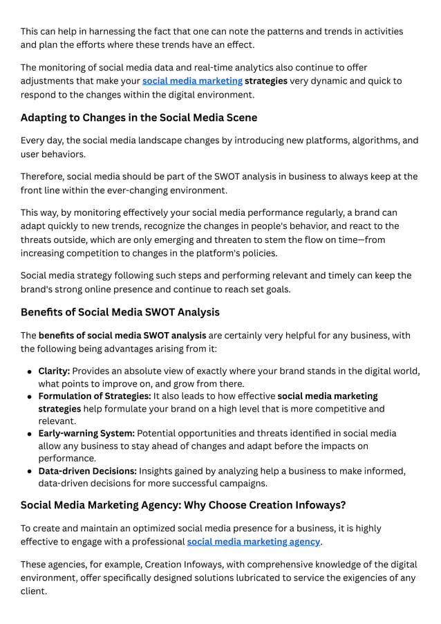 Social Media SWOT Analysis What it is and how it Works.pdf | Social ...