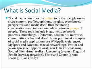 Social media technologies and tools | PPT | Social Networking | Internet