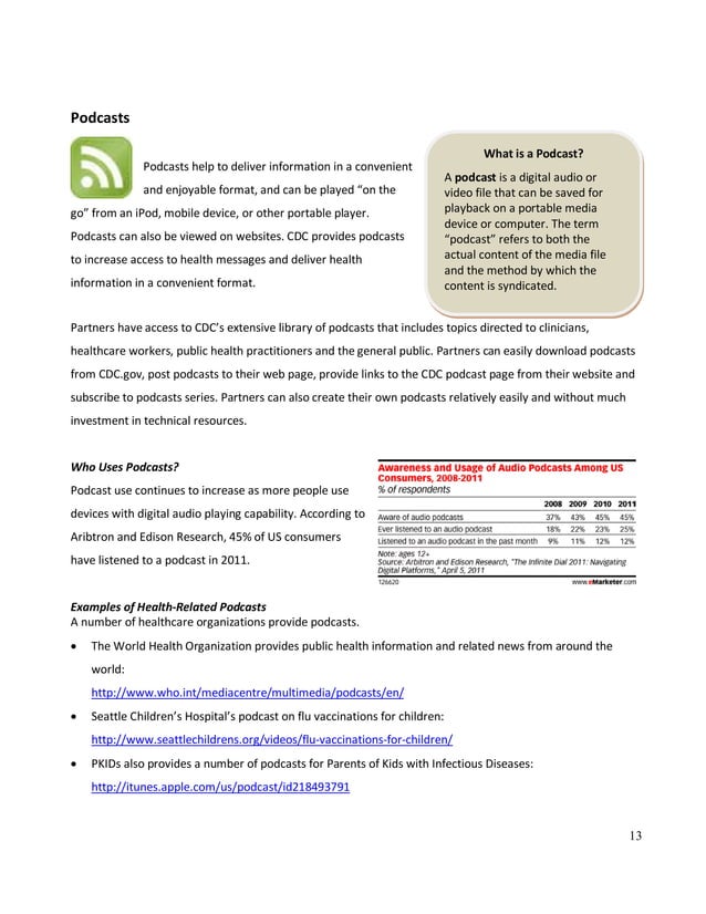 CDC's Health Communicator's Toolkit | PDF