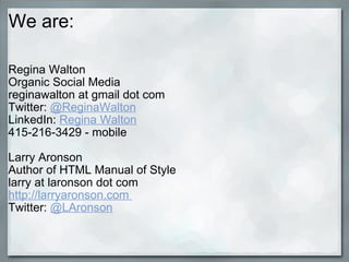 Social Media Tools: Sharing and Brainstorming Session | PPT