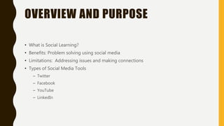 Social Media Training Guide | PPTX