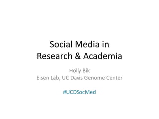 Using Social Media in Research | PPT
